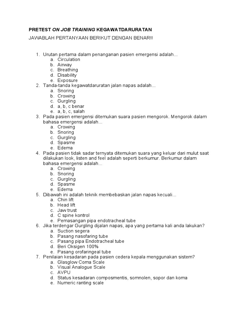 Pretest Posttest Fix | PDF