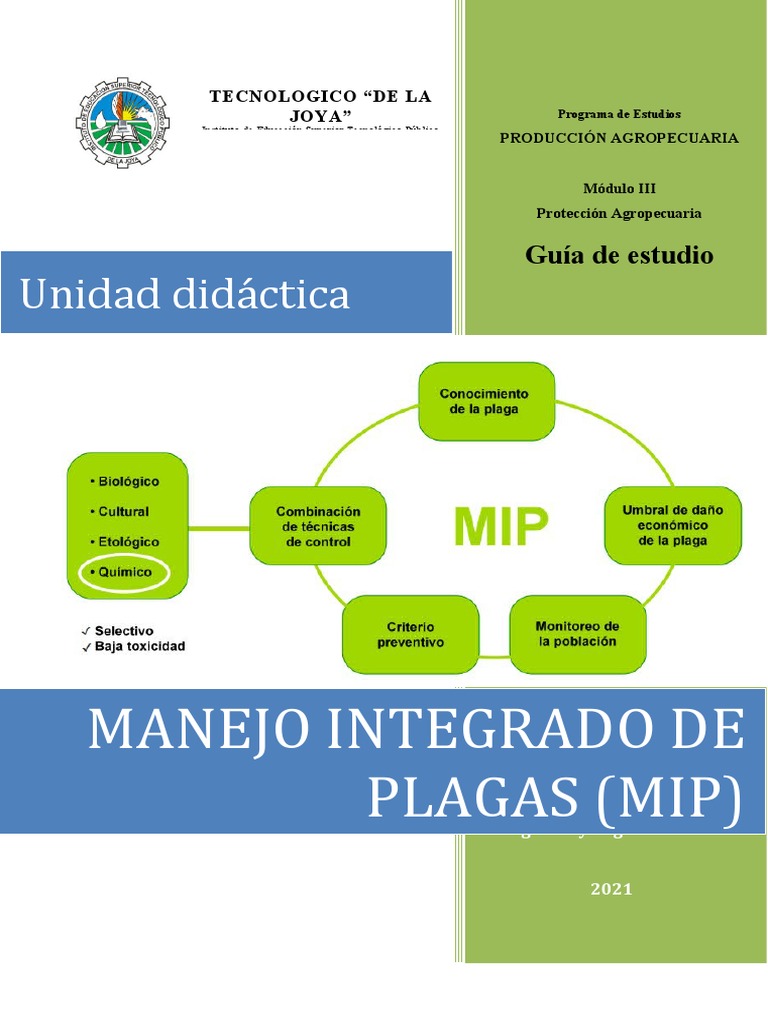 Guía Didáctica Manejo Integrado de Plagas | PDF | Plaga (organismo) | Insectos