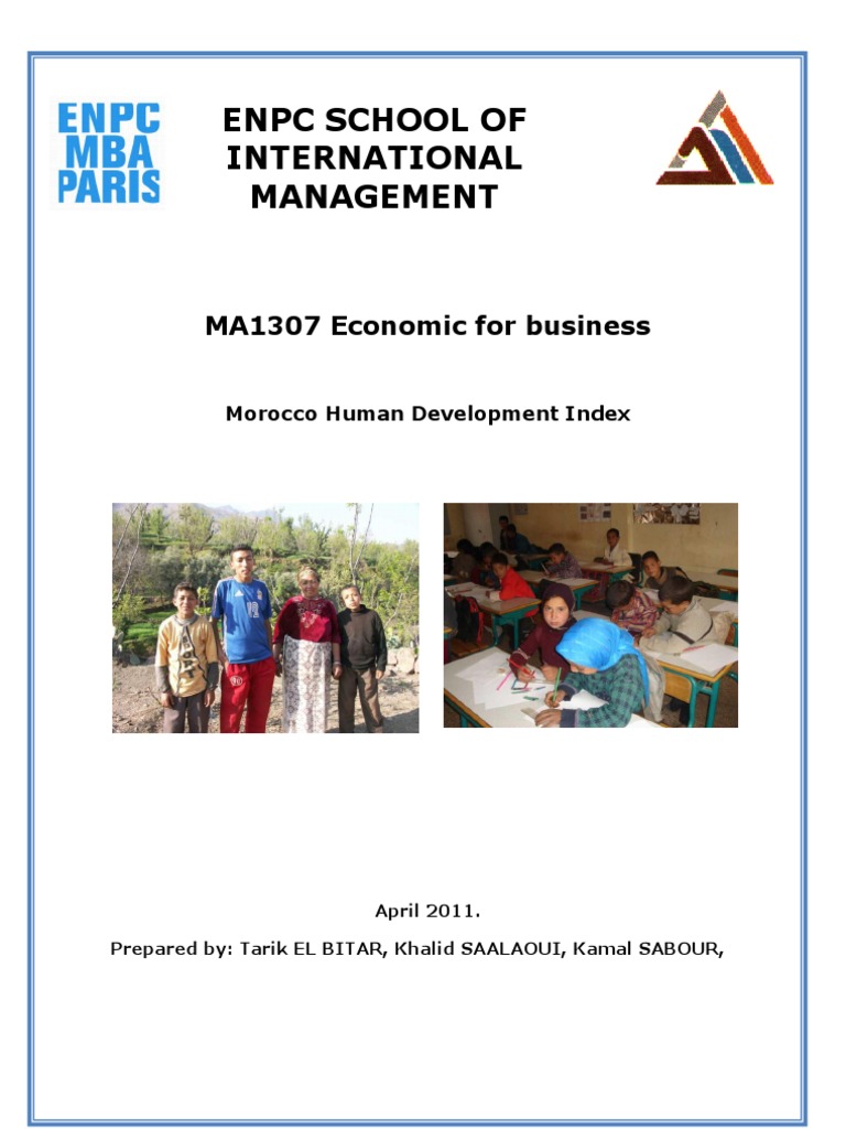 Moroccan HDI | PDF | Human Development Index | Poverty