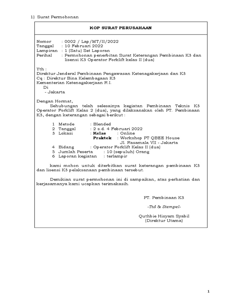 Contoh Laporan | PDF