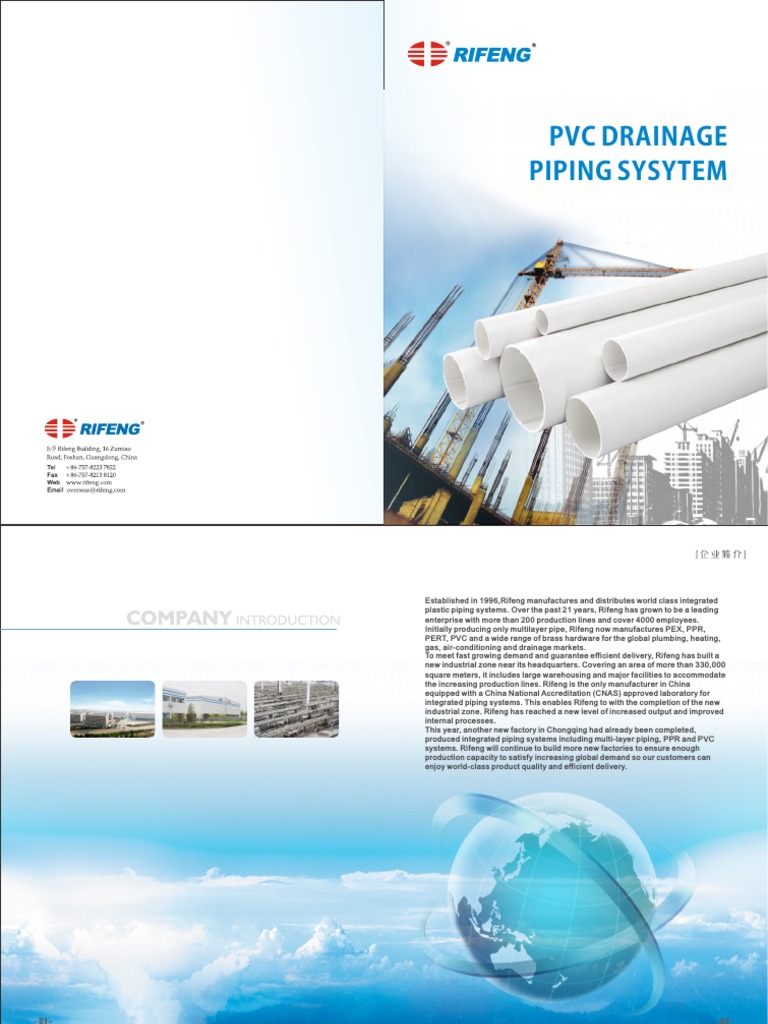 PVC Drainage System Catalogue | PDF | Pipe (Fluid Conveyance) | Plumbing