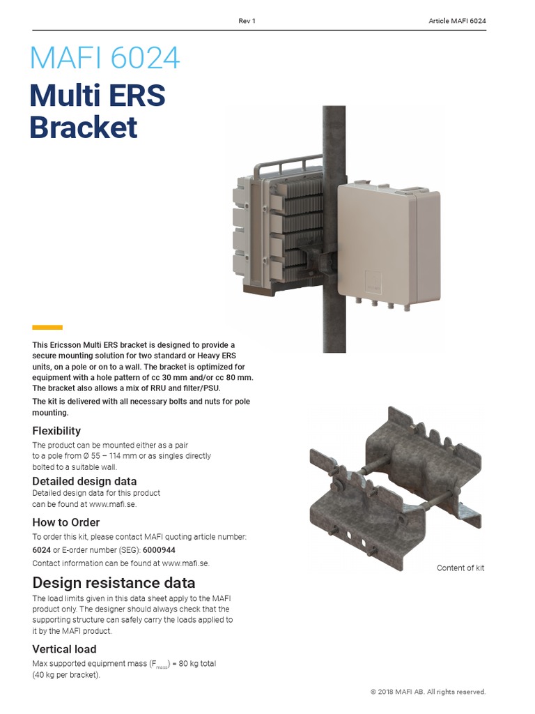 Multi ERS Bracket: MAFI 6024 | Download Free PDF | Nut (Hardware ...