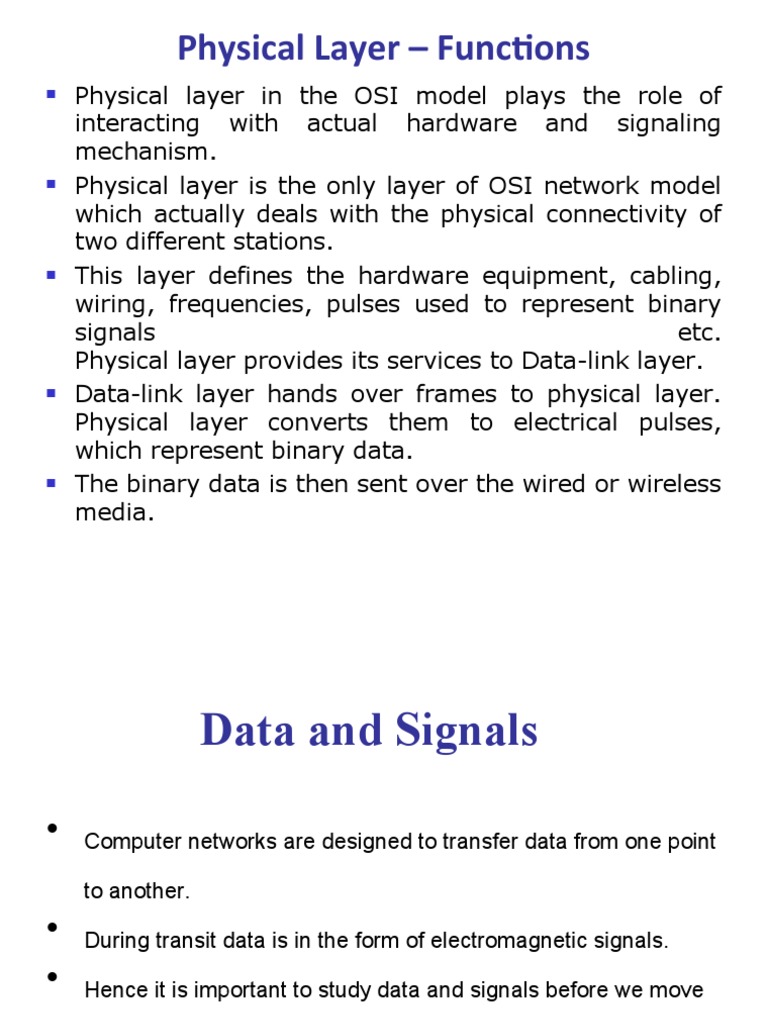 Physical Layer - Functions | PDF | Fourier Transform | Phase (Waves)