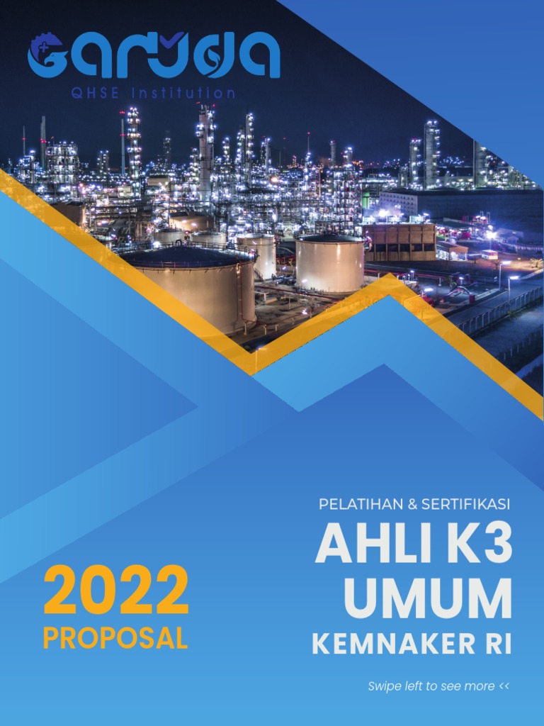 Proposal Pelatihan - Ahli K3 Umum KEMNAKER RI, Garuda QHSE Institution ...