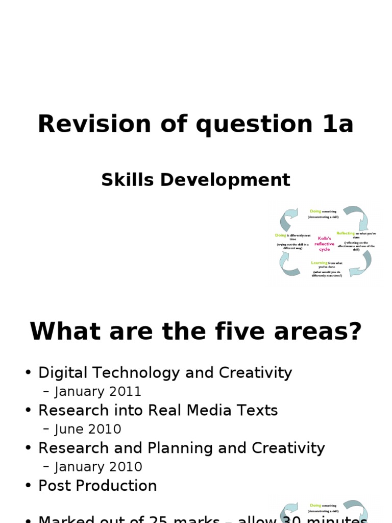 Revision Presentation From Tuesday's Revision Class - 1a and 1b | PDF ...