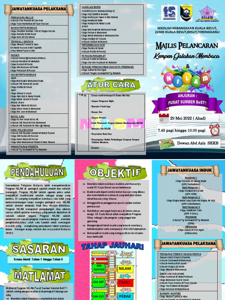 Pamplet Pelancaran Nilam SKKB 2022 | PDF