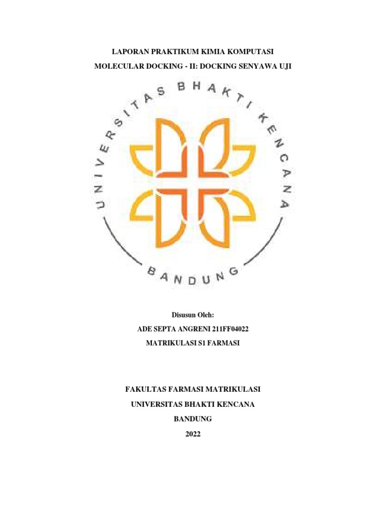 Simulasi Molecular Docking Senyawa Uji | PDF