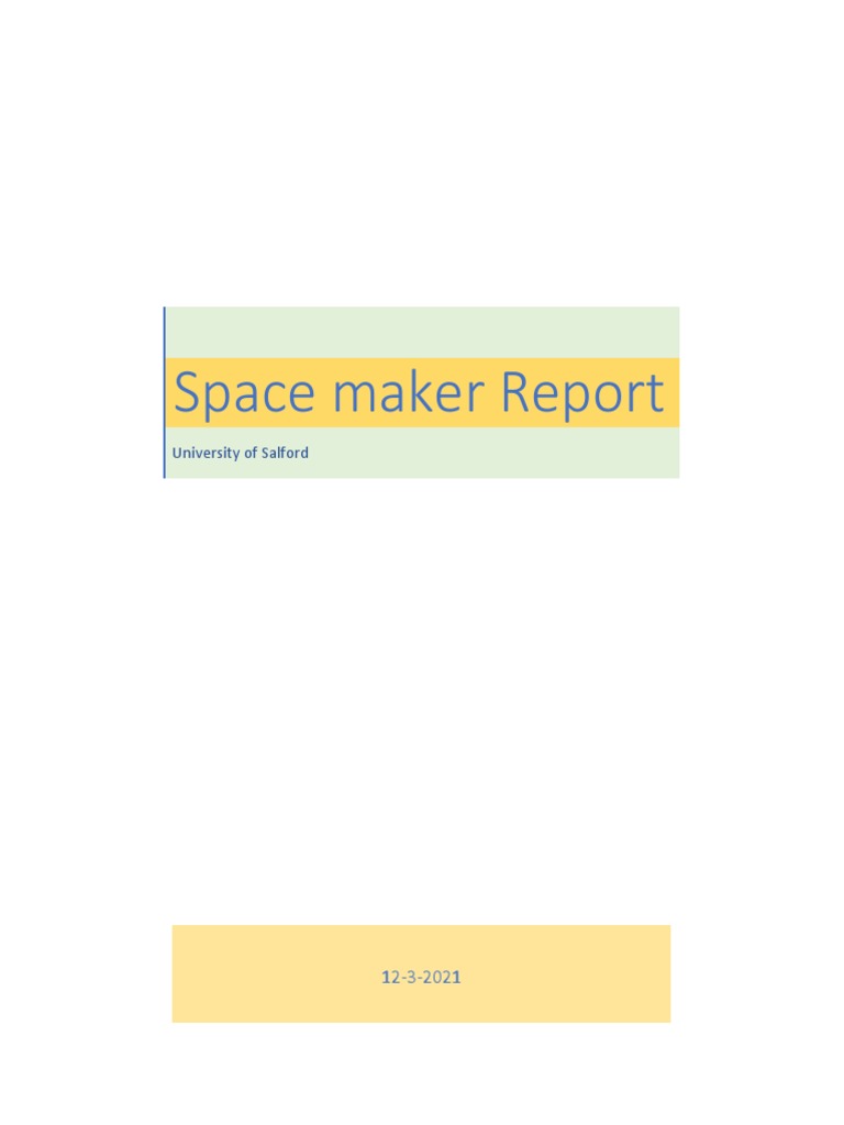 Spacemaker Report-Merged | PDF | Parking | Civil Engineering