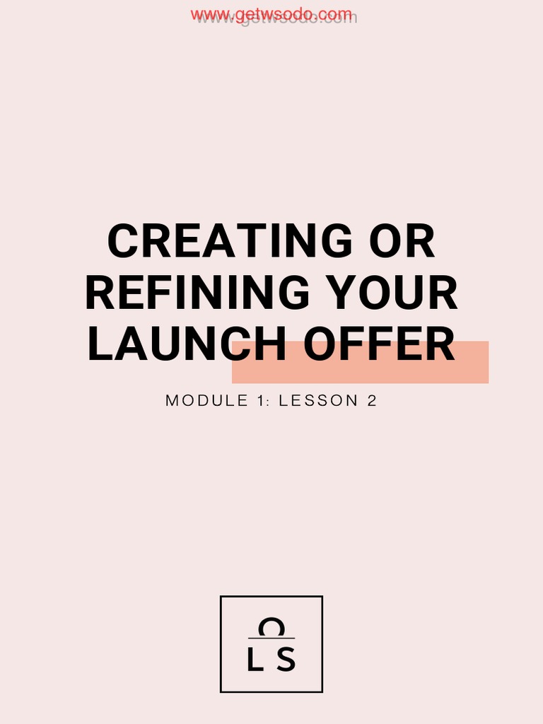 02-Module 1 Lesson 2 Workbook | PDF | Pricing | Prices