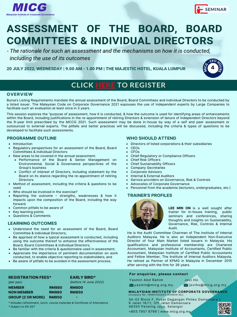 Assessing Board Effectiveness Evaluating Performance Enhancing