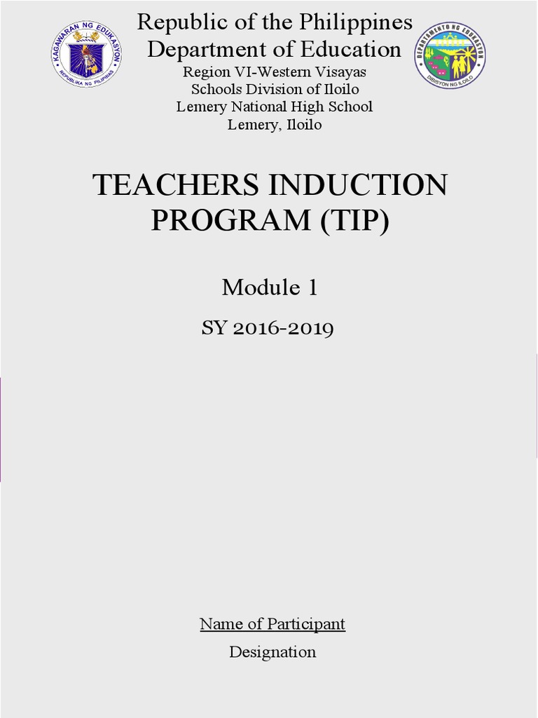 Teachers Induction Program (Tip) | PDF