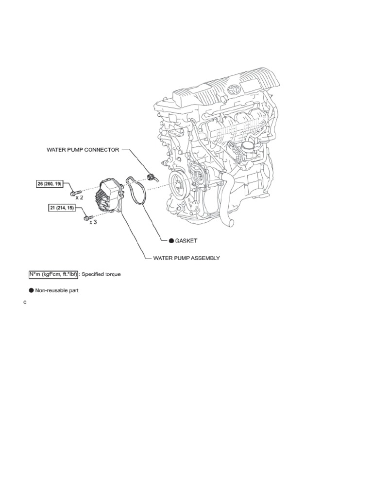 2010 Toyota Prius Repair Manual - Water Pump Replacement - Engine | PDF