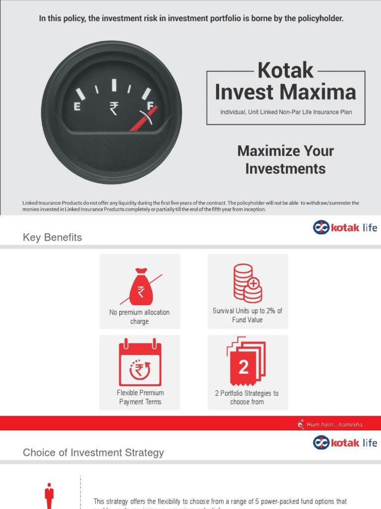 Individual, Unit Linked Non-Par Life Insurance Plan | PDF | Insurance ...