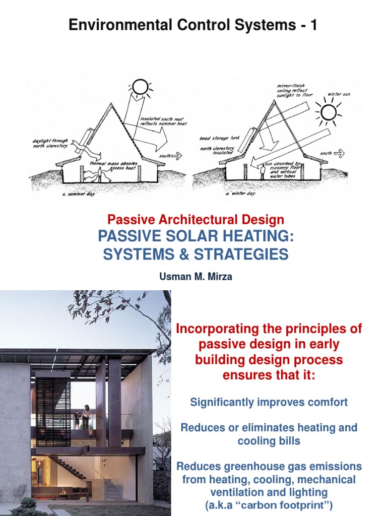 ECS1 - Lecture 7 - Passive Solar Heating | PDF | Solar Energy ...