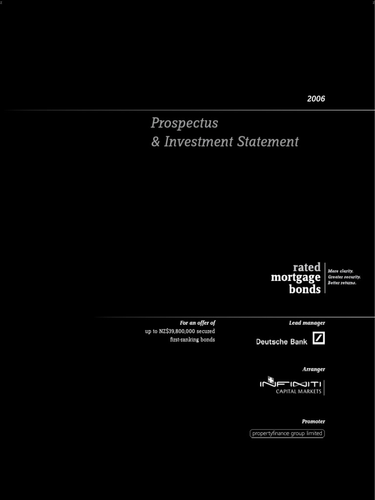 Mortgage Bond - Prospectus | PDF | Credit Rating | Bond Credit Rating