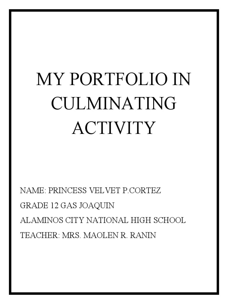 Culminating Portfolio | PDF | Poverty | Poverty & Homelessness