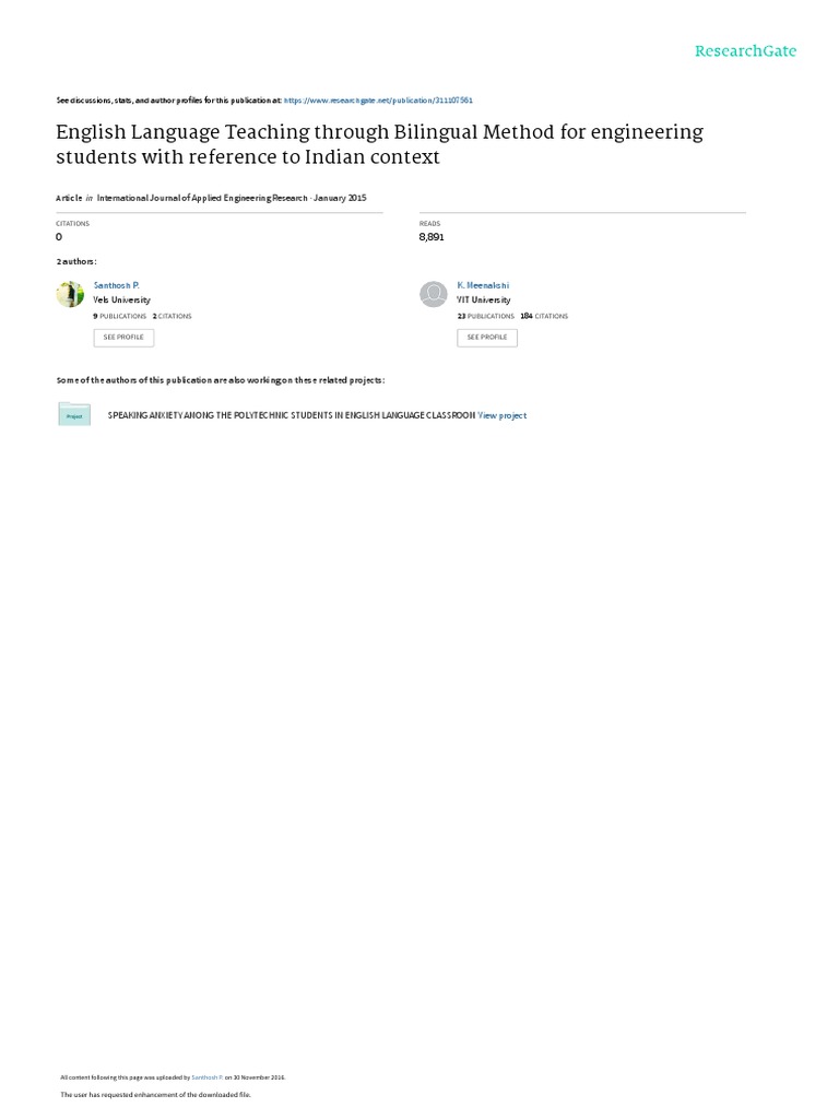 Bilingual Approach | PDF | Multilingualism | Teachers