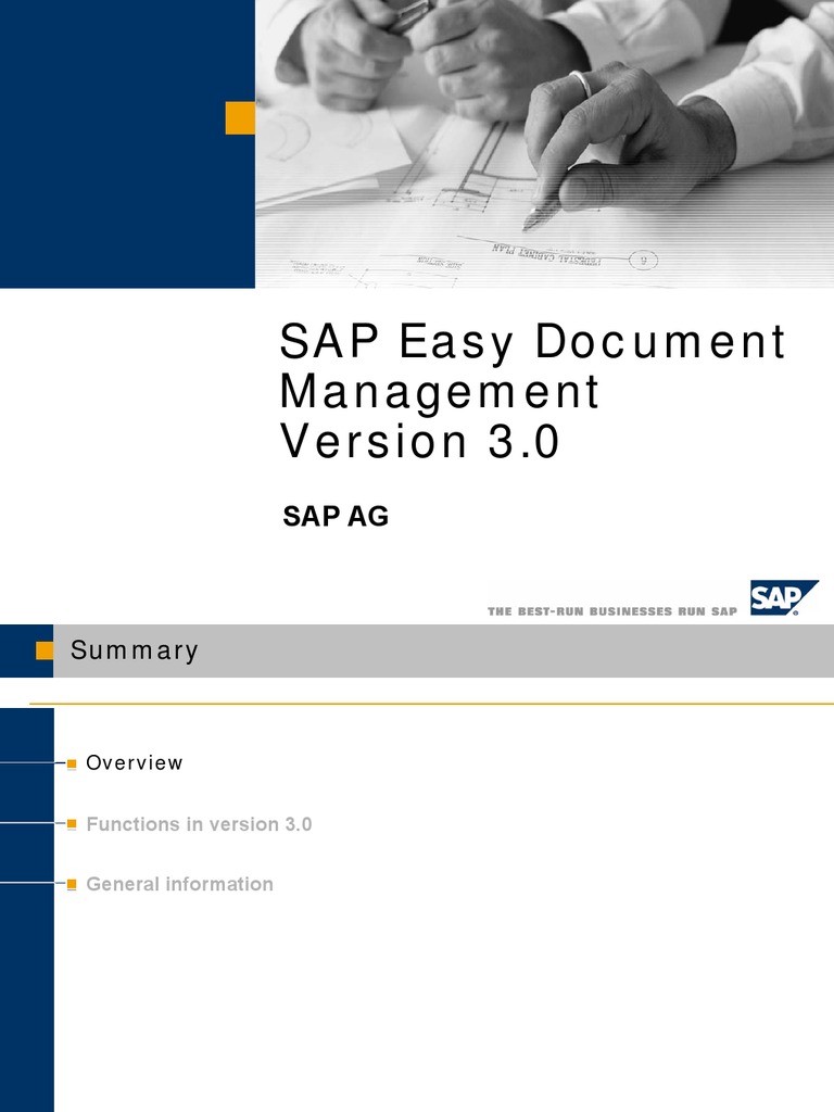 SAP Easy Document Management | PDF | Computer File | Information Technology