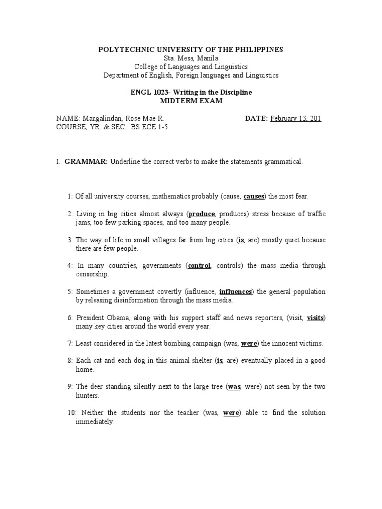 English Midterm | PDF | Academic Publishing | Theory