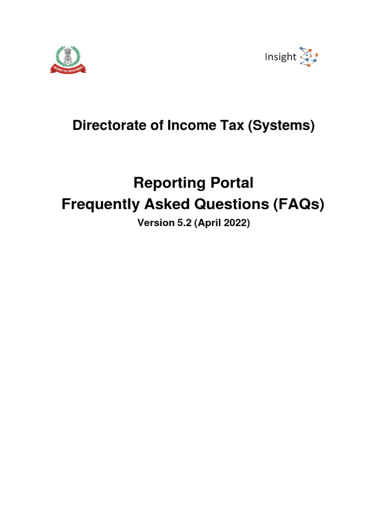 Reporting Portal FAQs - V5.2 | PDF | Login | World Wide Web