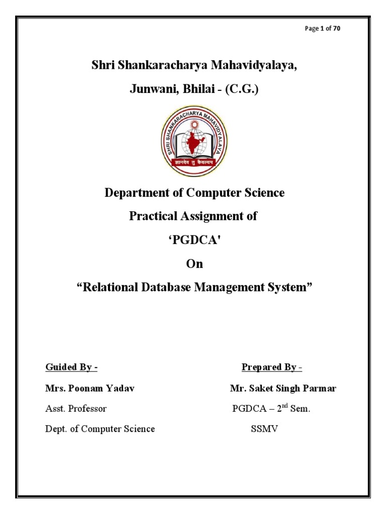 DBMS (SQL) by Saket-1 | PDF | Databases | Relational Database