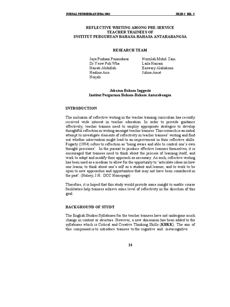 Reflection Writing | PDF | Educational Assessment | Emergence