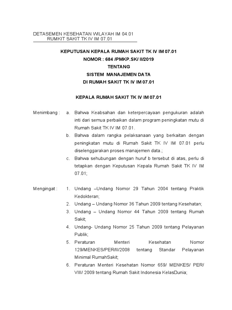 SK Validasi Data | PDF