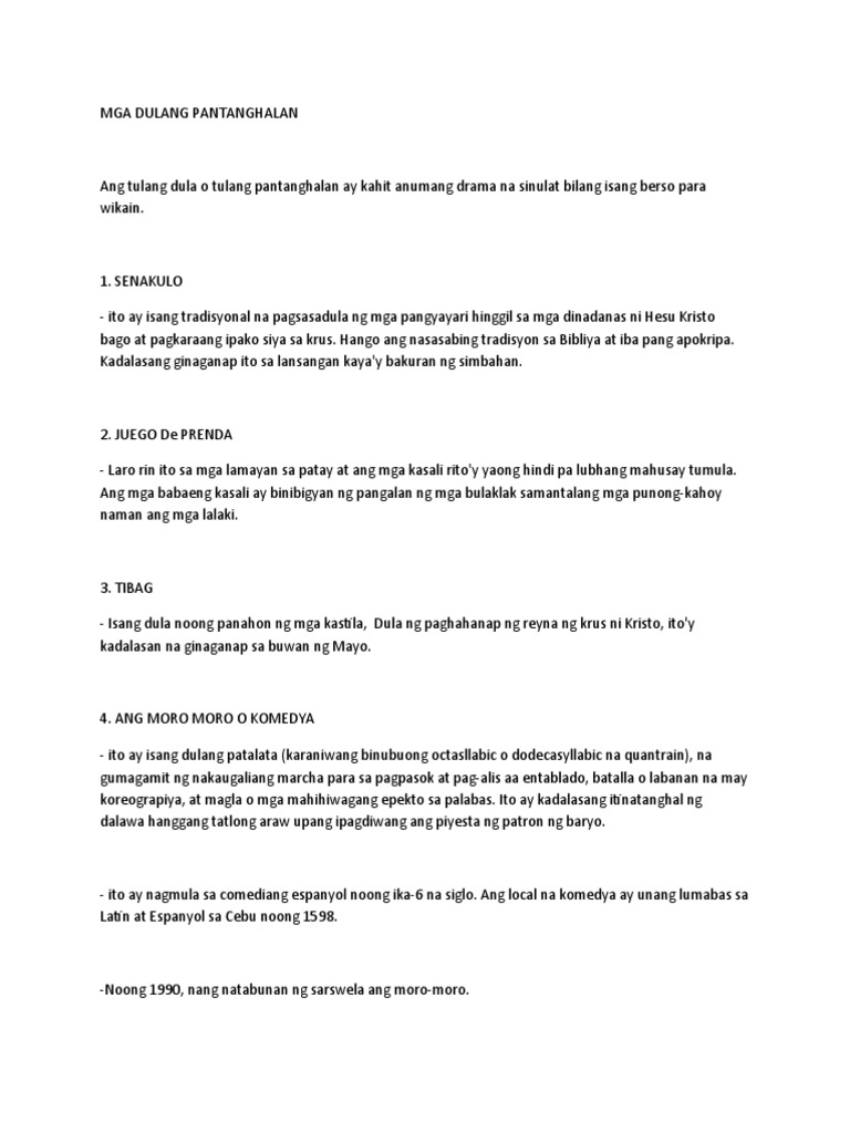 MGA DULANG PANT-WPS Office | PDF