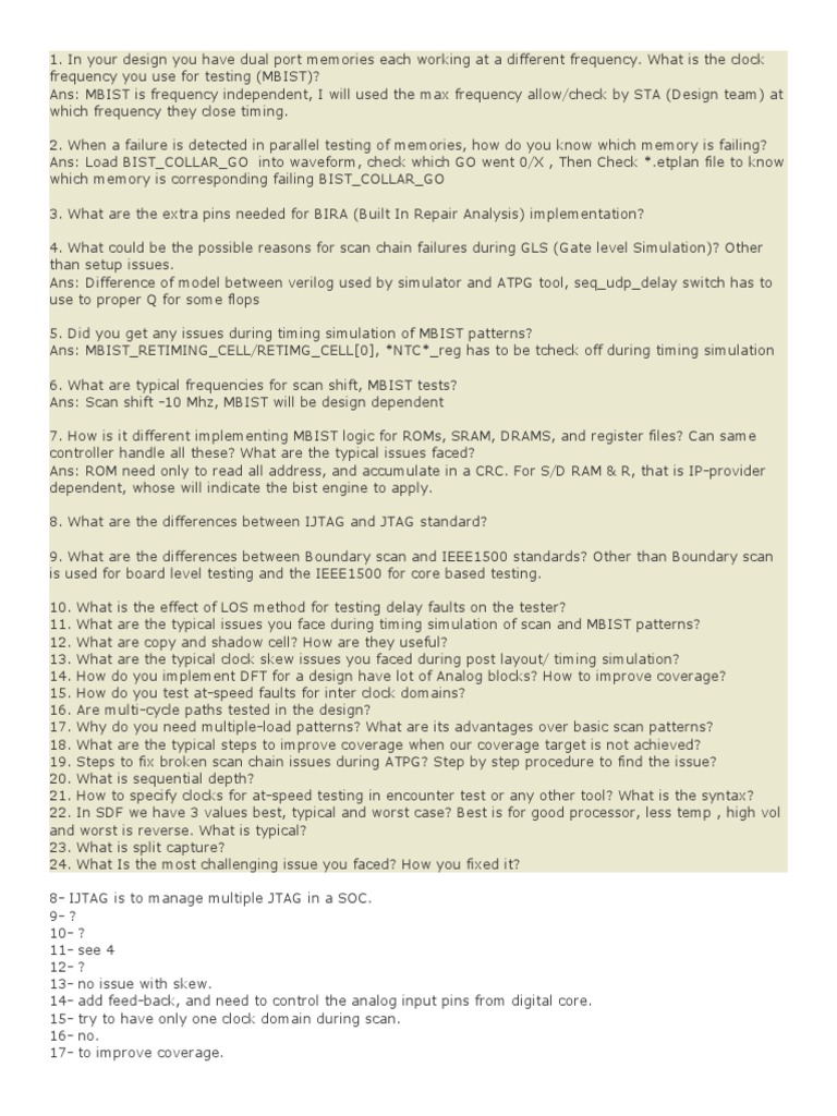 DFT Qns | PDF | Electronic Design | Computer Architecture