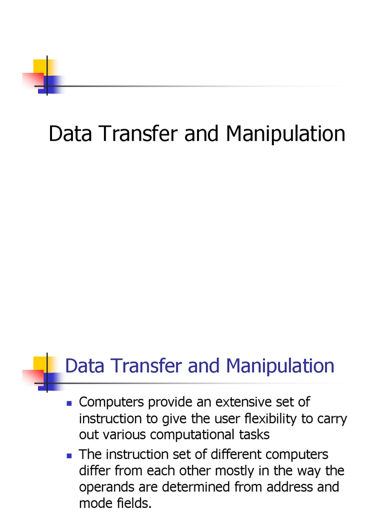 Data Transfer and Manipulation | PDF | Office Equipment | Electronics