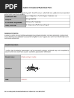 Btec Learner Assessment Submission and Declaration | PDF