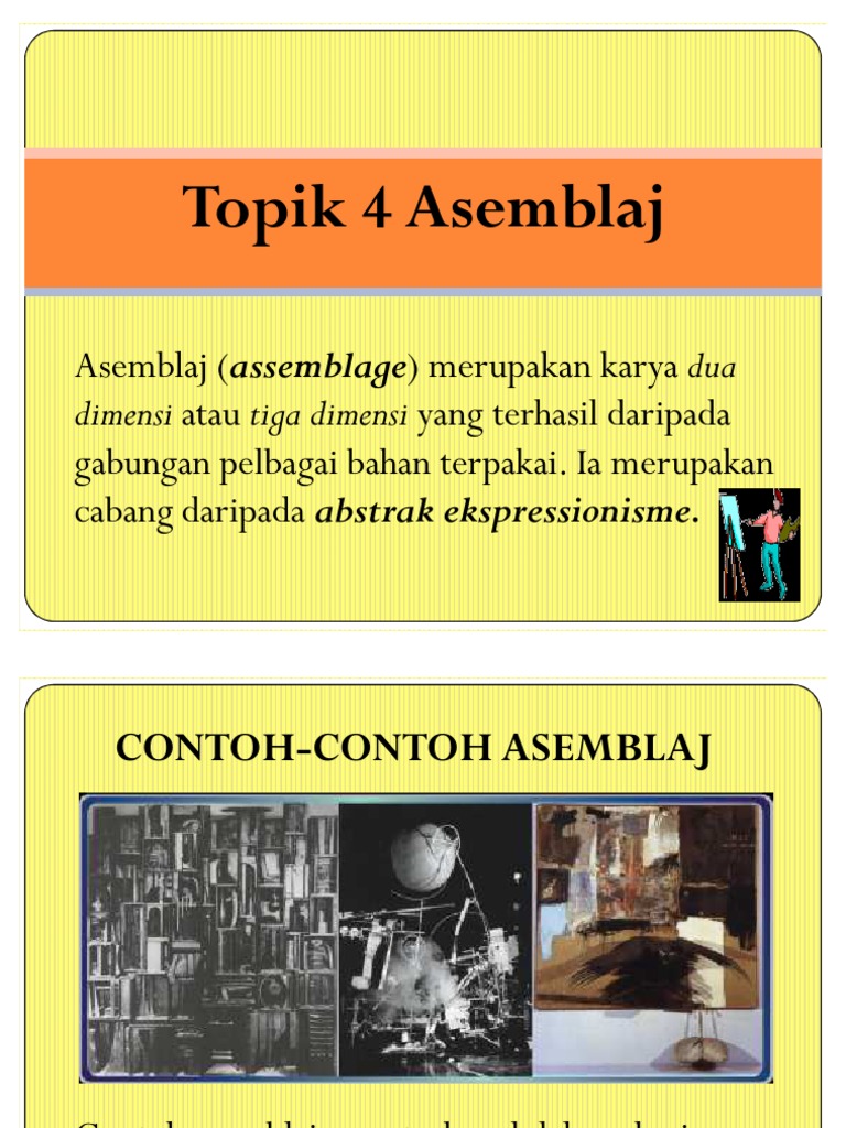 Topik 4 Asemblaj | PDF | Seni