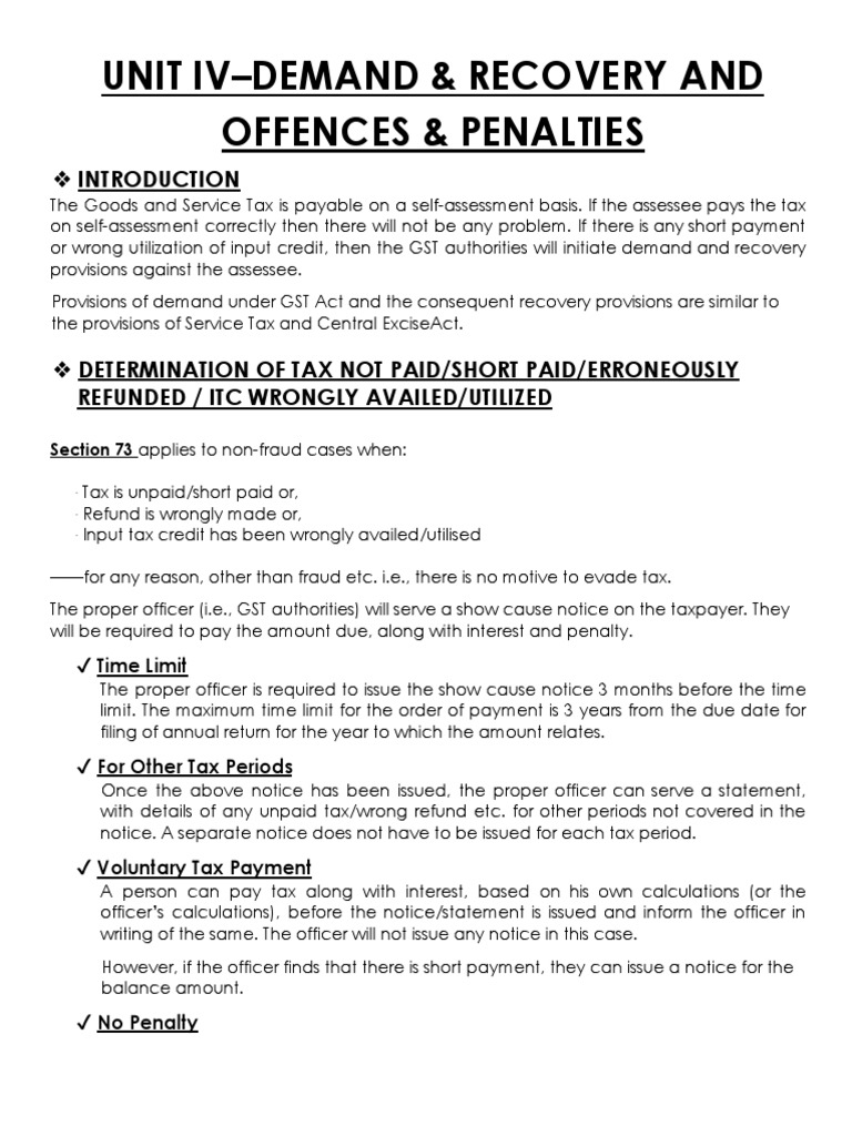 Demand & Recovery and Offences & Penalties | PDF | Value Added Tax | Taxes