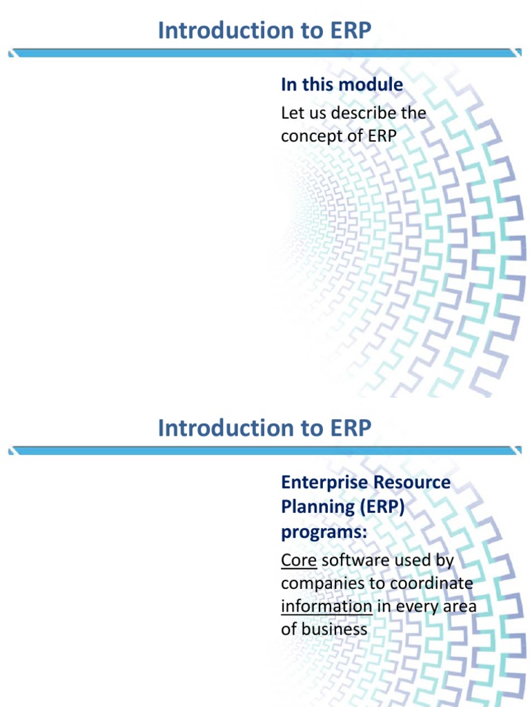 Enterprise Resource Planning | PDF | Enterprise Resource Planning ...