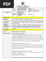 WORKSHEET - Hinge Theorem and Proving Triangle Inequalities 1 | PDF