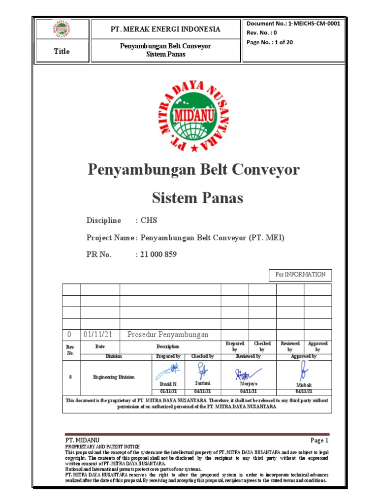 Method Hot Splicing Belt Conveyor | PDF | Intellectual Property | Copyright