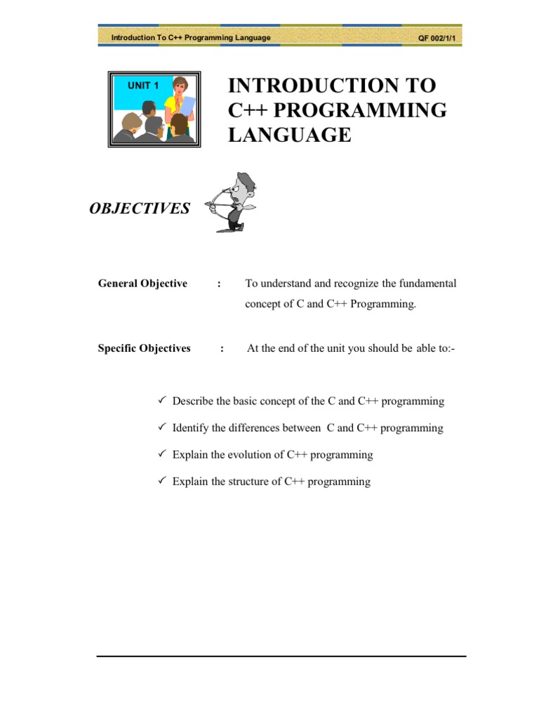 Unit 1 Object Oriented Programming C Pdf Object Computer 1120