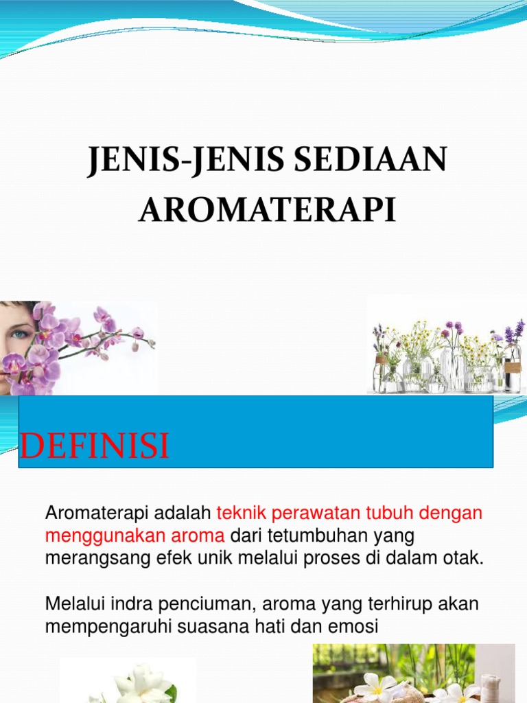 Jenis Sediaan Aromaterapi | PDF
