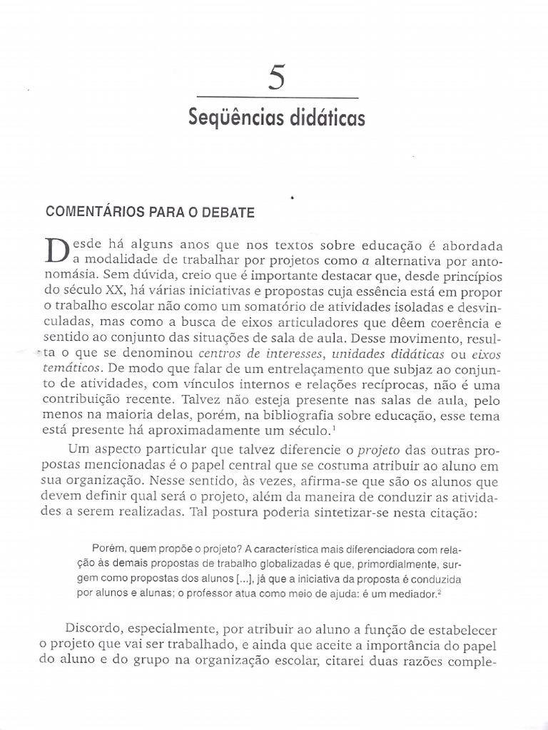 Sequências Didáticas. NEMIROWSKY, Myriam. | PDF