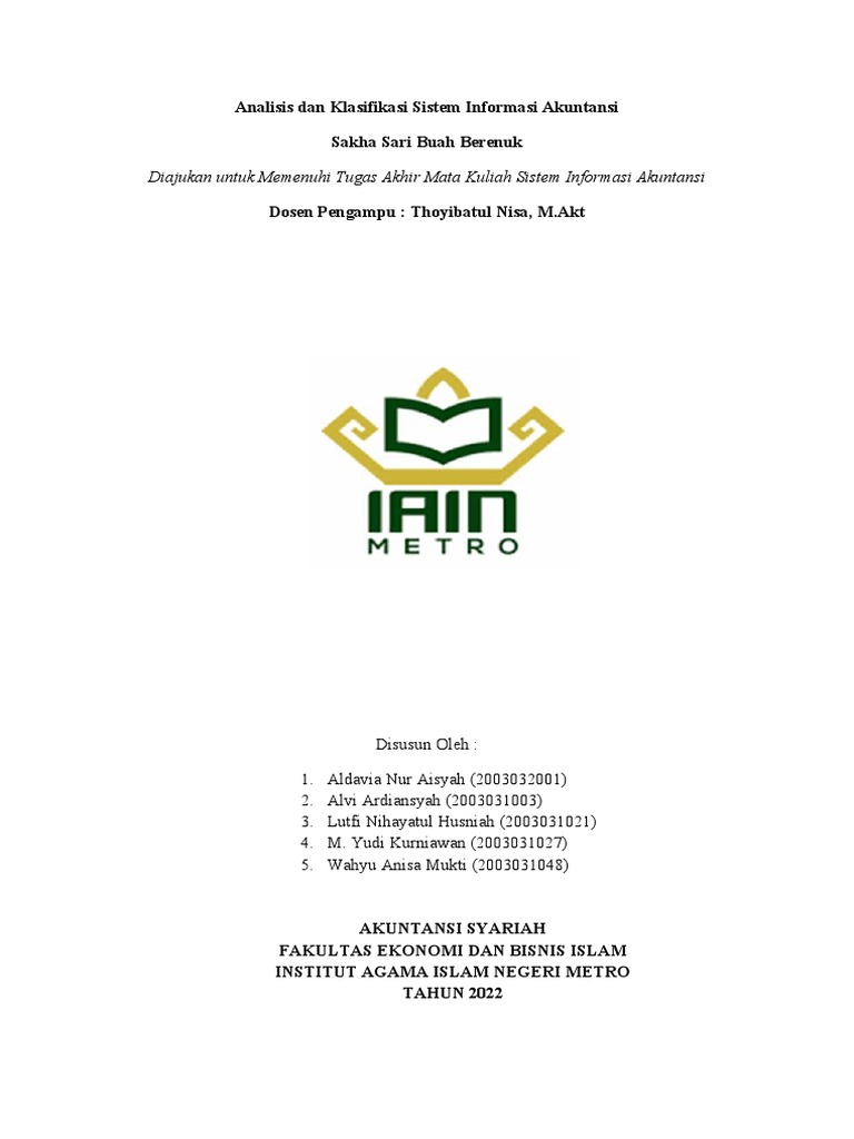 UAS SIA Kelompok 4 | PDF