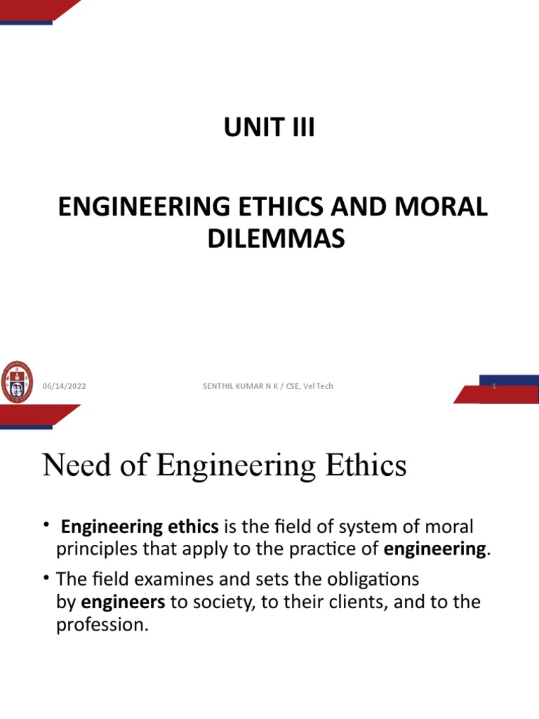 UNIT 3 PPT 1155CS101 - Ethics in Engineering | PDF | Value (Ethics ...