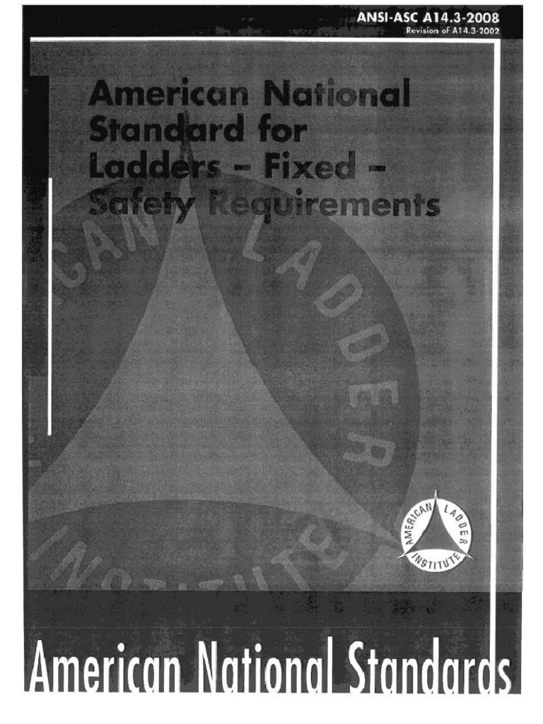 Ansi Asc - A14.3 2008 | PDF