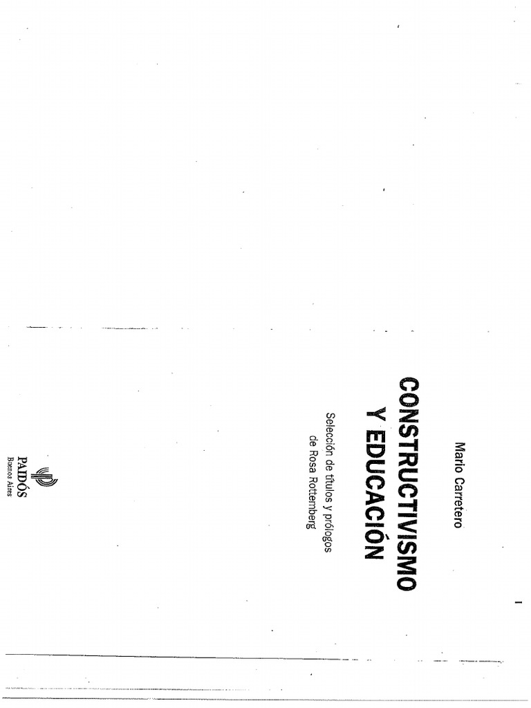 Carretero Constructivismo y Educacion | PDF