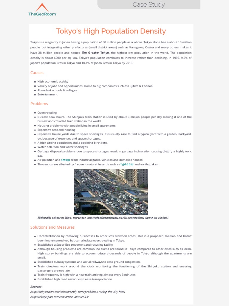 Tokyo's High Population Density | PDF | Tokyo | Train
