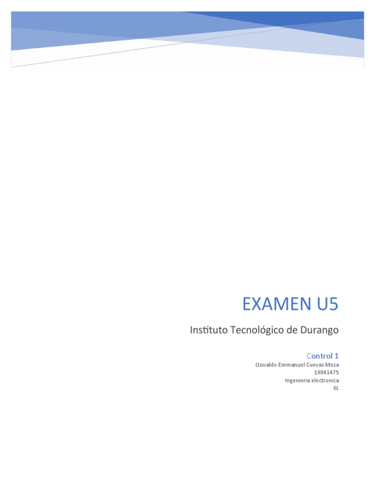 Examen U5 | PDF