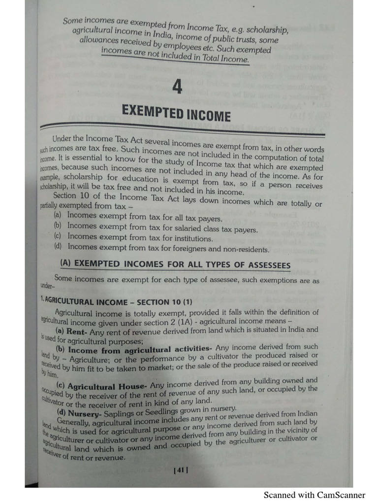 Exempted Income Book PDF | PDF