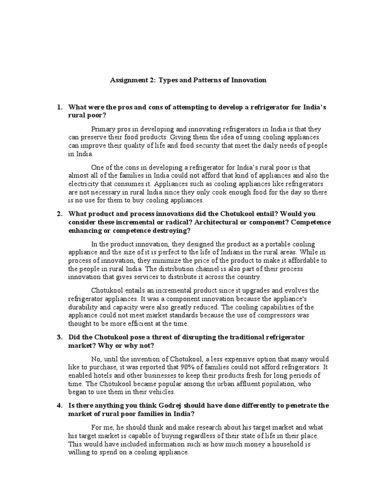 Innovation for India's Rural Poor | PDF | Refrigerator | Innovation