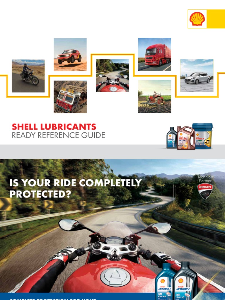 Shell Lubricants: Ready Reference Guide | PDF | Motor Oil | Transport