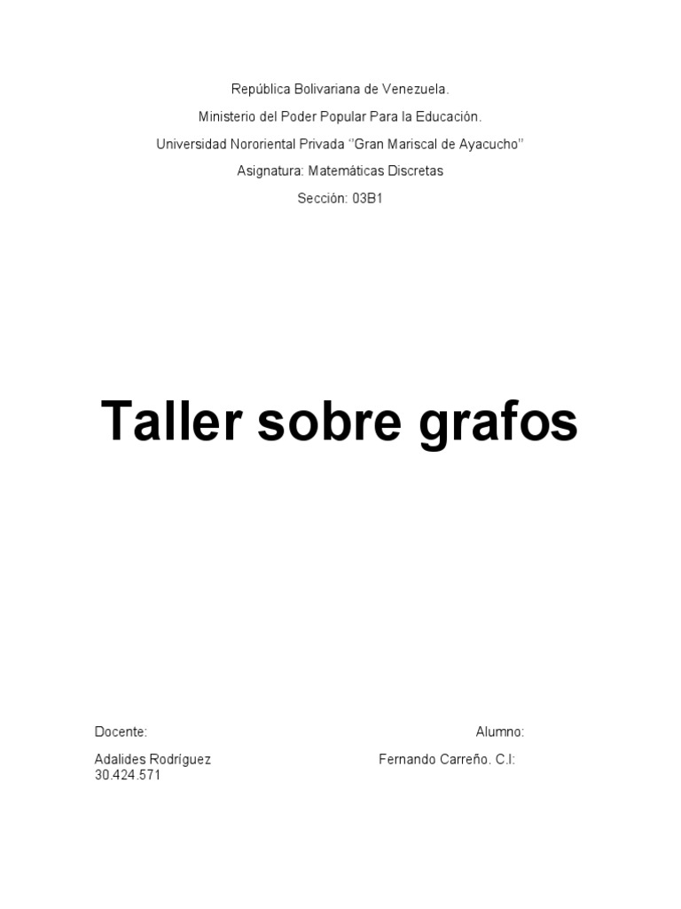Multígrafos: Propiedades y Teoremas | PDF | Teoría de grafos | Matriz ...