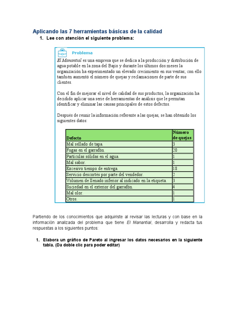 Aplicando Las 7 Herramientas Básicas de La Calidad | PDF | Histograma ...